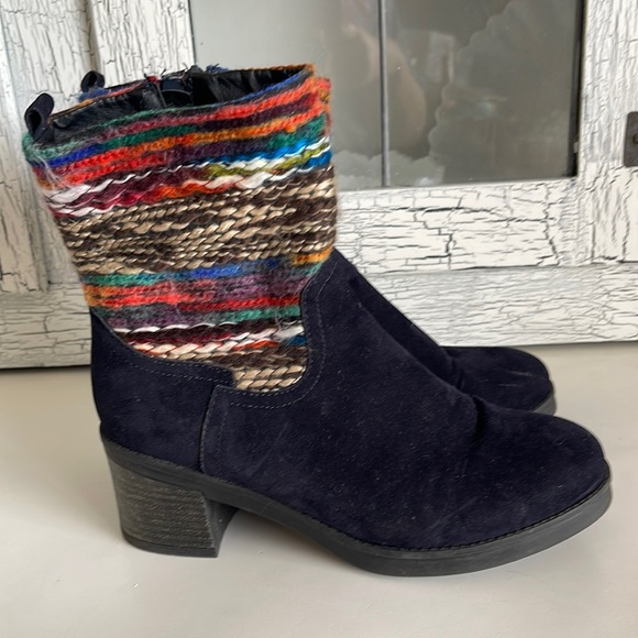 Muk Luks | Shoes | Muk Luk Brittani Navy Blue Boots | Poshmark